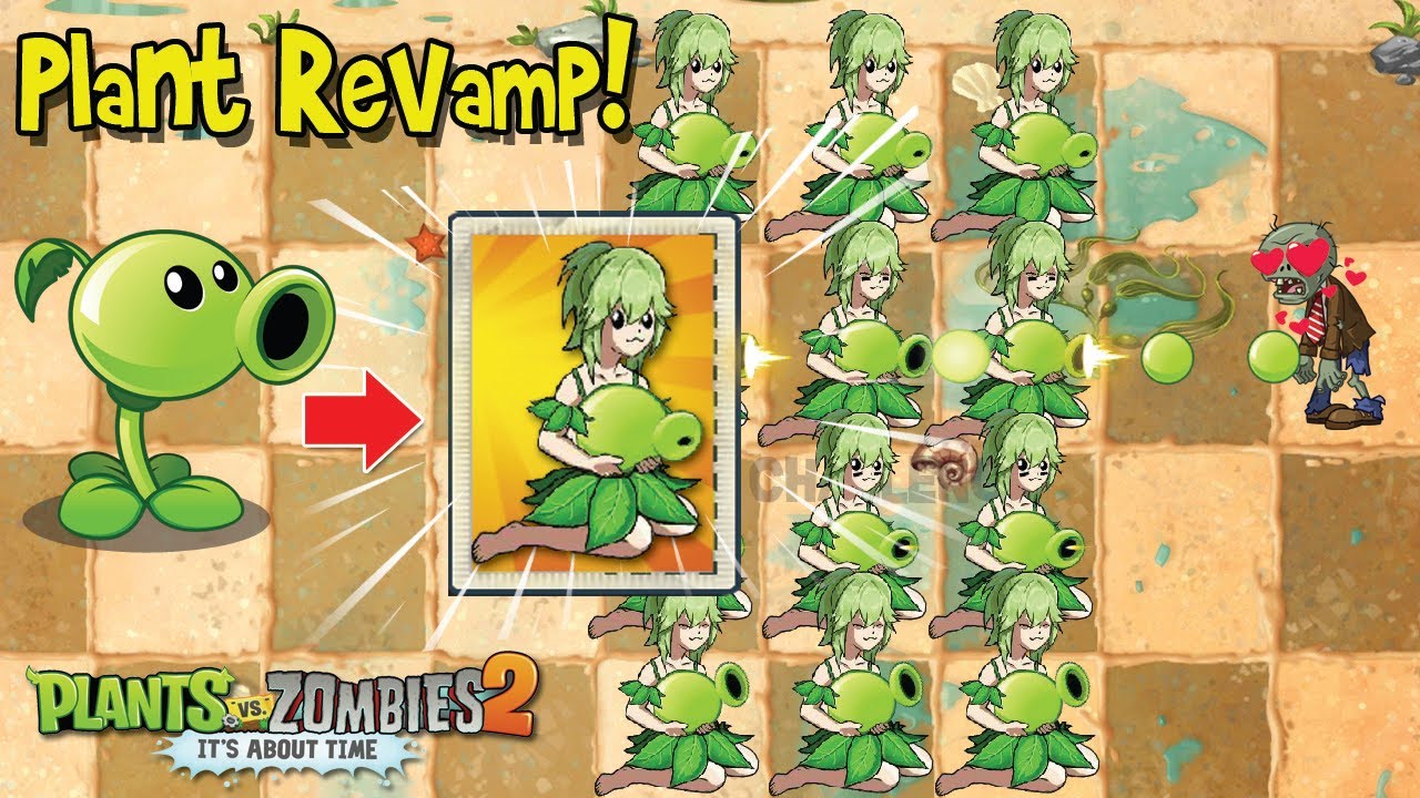 Peashooter Revamp! New look and becoming stronger - Pvz 2 Challenge ...