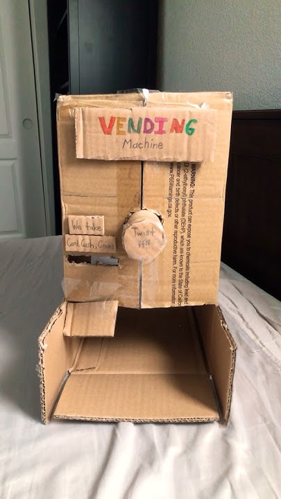 Vending Machine made out of cardboard! ️ - YouTube