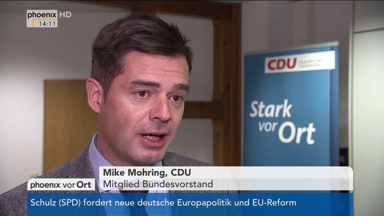 Statement von Mike Mohring zu Sondierungsgesprächen mit der SPD vom 01. ...