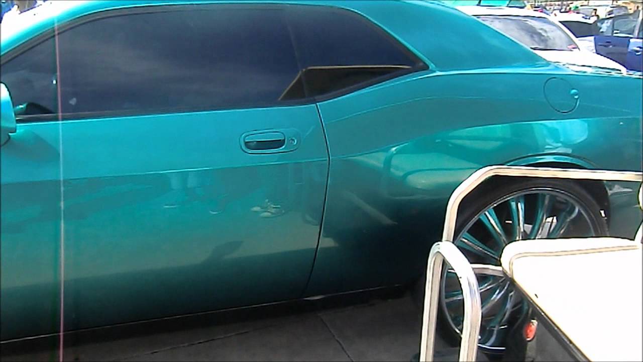 Stuntfest 2012,ATL,Ga.Kandy Teal Dodge Challenger on 28's&Outrageous ...