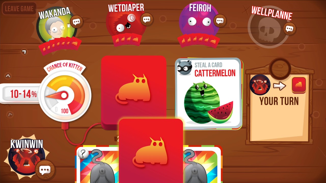 Exploding Kittens! Streaking deck gameplay (3) - YouTube