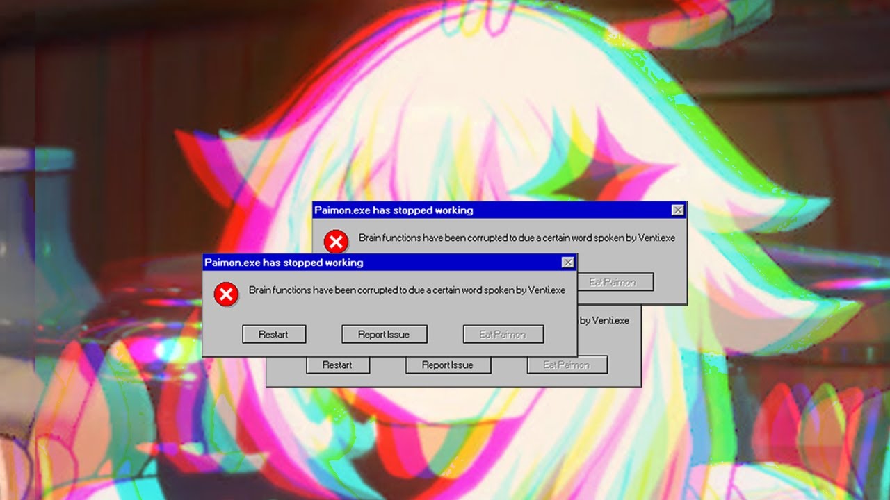 PAIMON.EXE HAS STOPPED [EHE TE NANDAYO] - YouTube