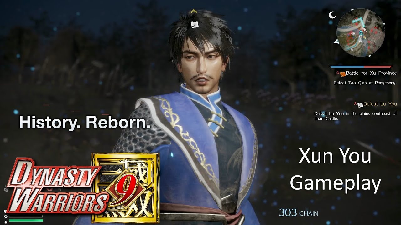 Dynasty Warriors 9 - Xun You Gameplay (Hard Difficulty) - YouTube