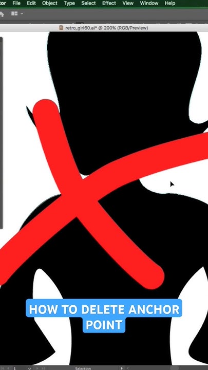 HOW TO DELETE ANCHOR POINT #adobeilustrator #adobeillustratortutorials #adobeillustrator - YouTube