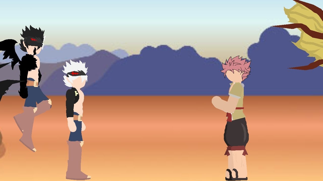 Asta vs Natsu |stick nodes animation| ... - YouTube