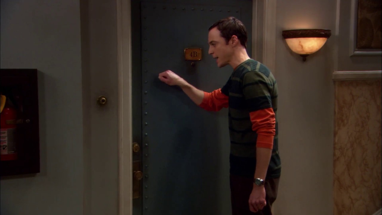 1x10 Sheldon knocks - YouTube