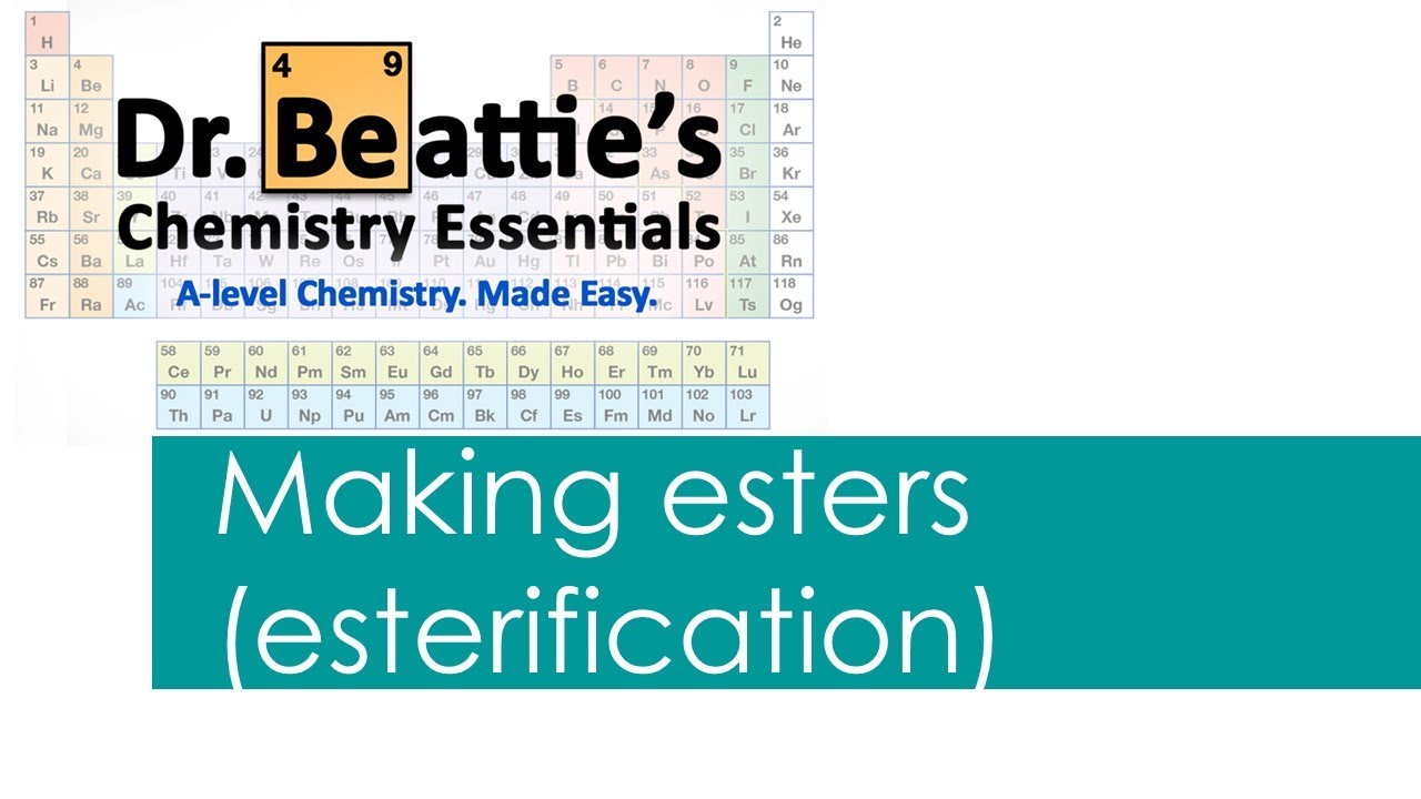 Making esters | A-level Chemistry | Year 2 - YouTube
