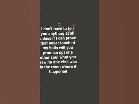 If I can prove that I never touched my balls 2 - YouTube