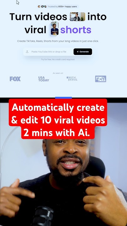 This Ai TOOL will automatically create & edit 10 viral videos 2 mins. CHANNEL GROWTH HACK! - YouTube