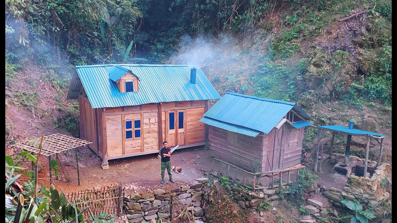 FULL VIDEO : 1 YEAR Alone LIVING OFF GRID - Build Log Cabin, Farm ...