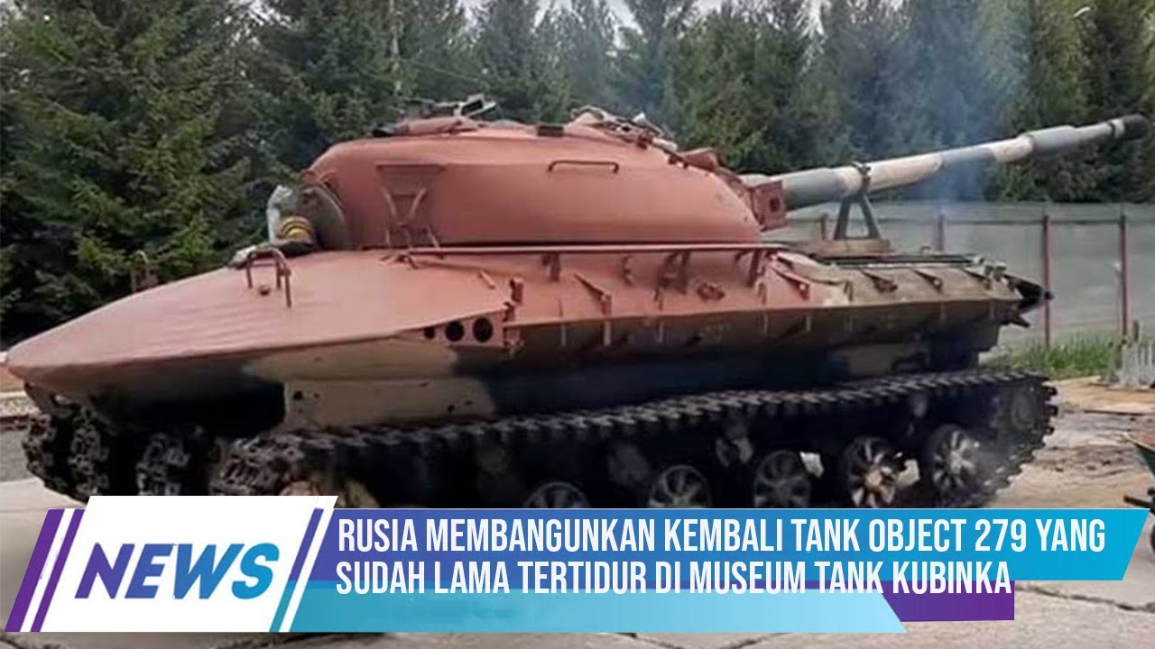 Rusia membangunkan kembali tank Object 279 yang sudah lama tertidur di ...