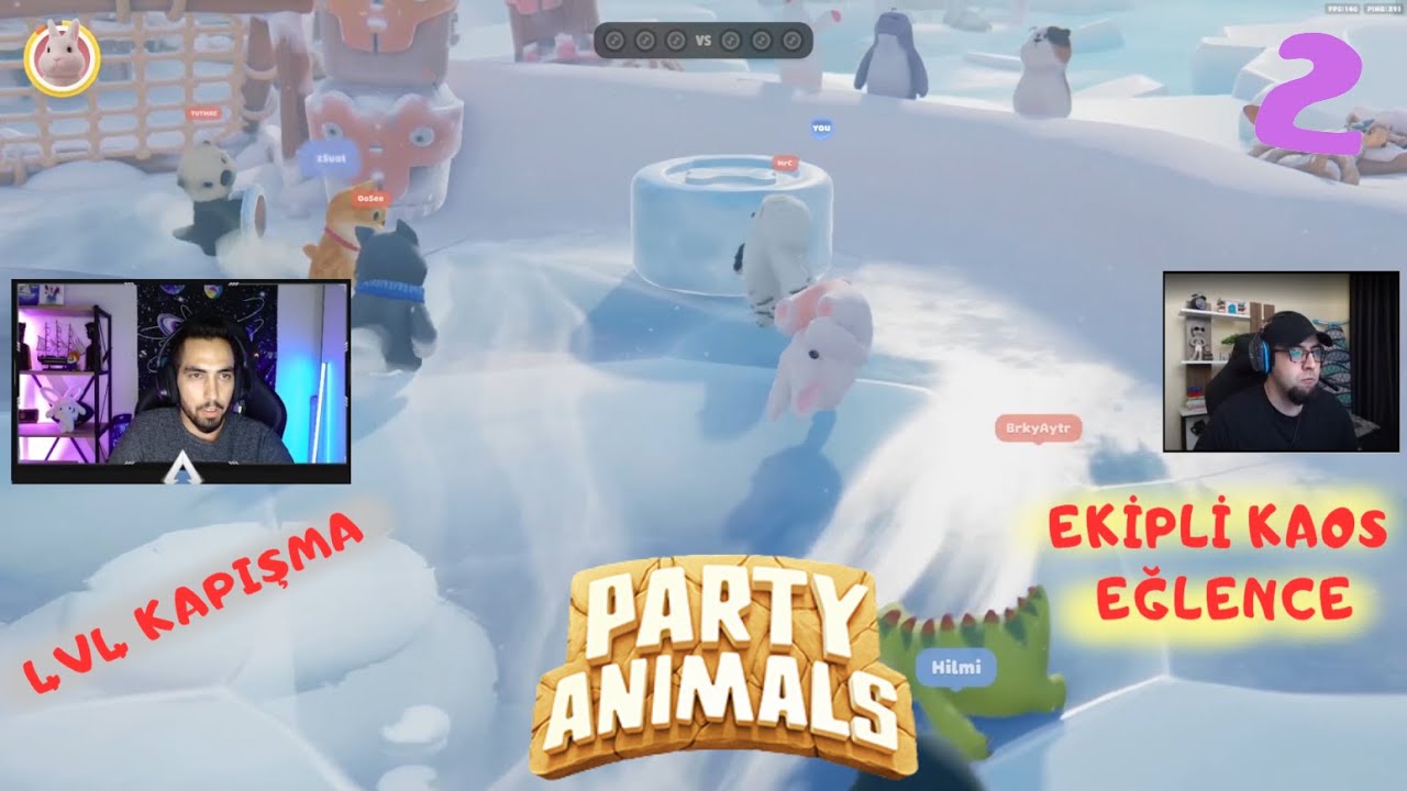 Ekipli 4v4 Kapışıyoruz Party Animals ( @TenekeKafalar İle Youtube Özel ...