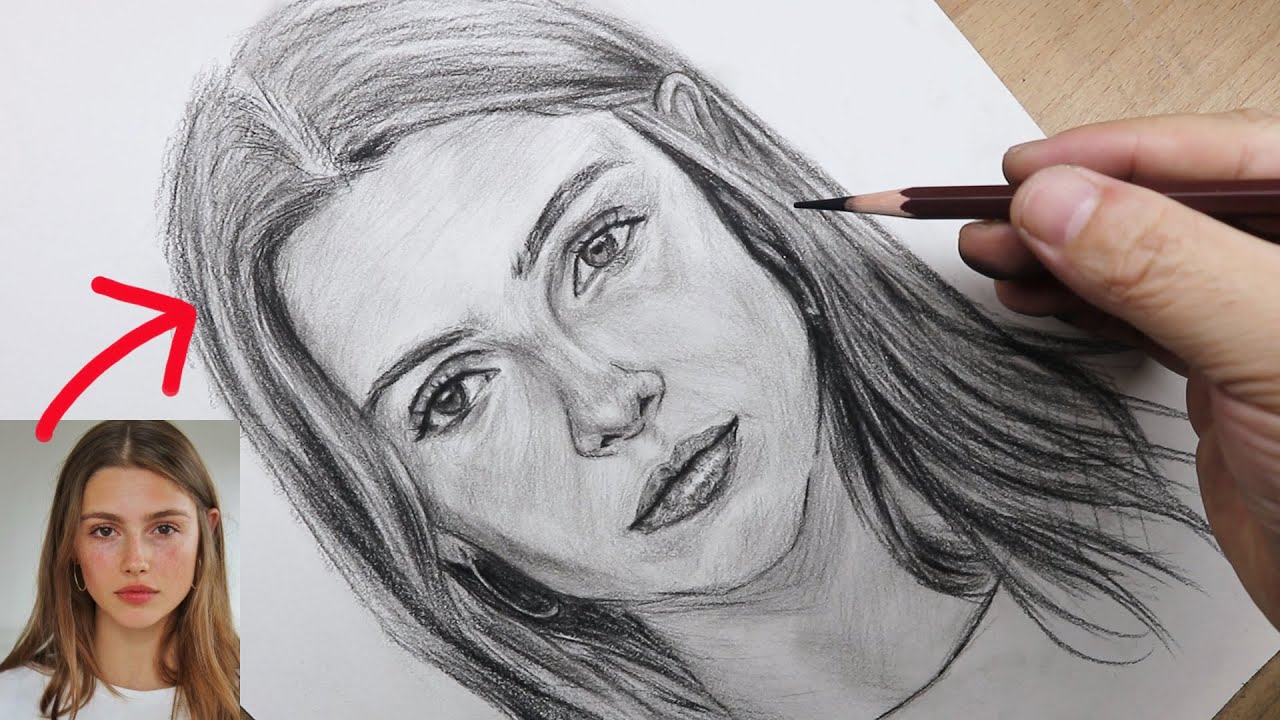 how to draw faces without Loomis method | Pencil Sketch Drawing - YouTube