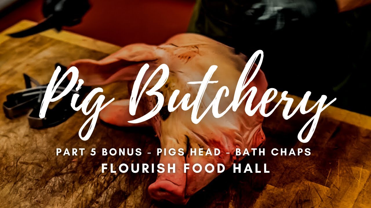 Butchery of a Pigs Head - Bath Chaps and Pig Cheeks - Bonus Video - HGC ...