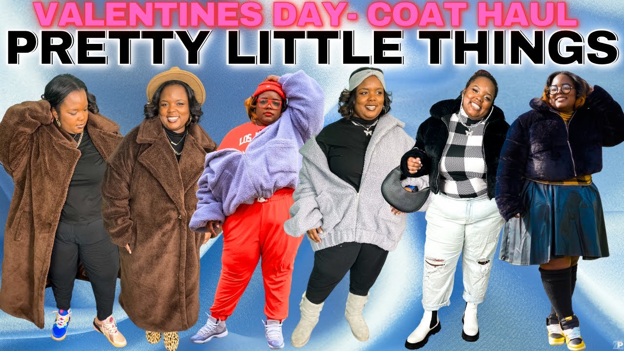 Valentine's Day Coat Try On Haul | Pretty Little Things l Plus-Size 24 ...