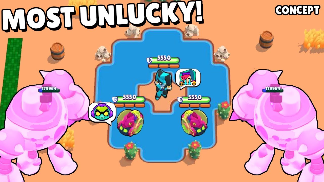 MOST *UNLUCKY* PLAYER 🍀 in Brawl Stars Glitches & Funny Moments & Fails ...
