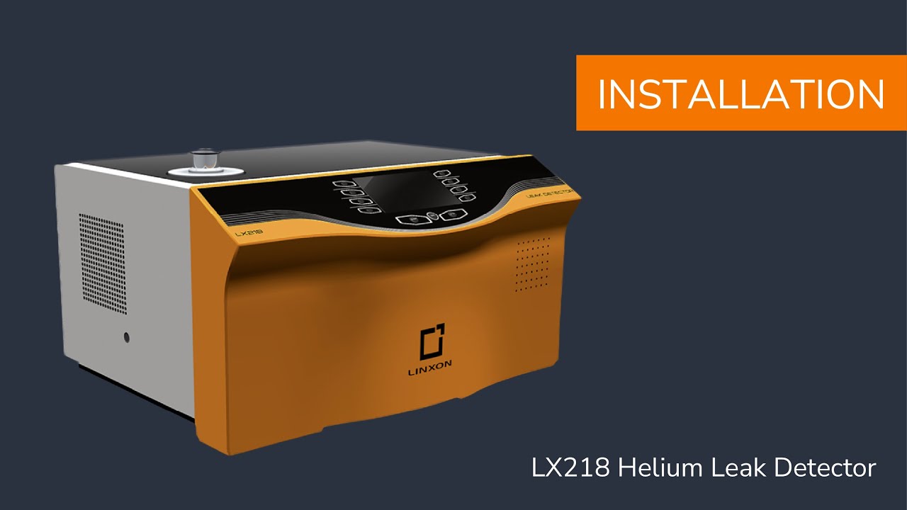 Installation Helium Leak Detector LX218 - YouTube