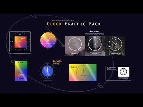 Real Time Clock Animation Pack | Davinci Resolve Template - YouTube