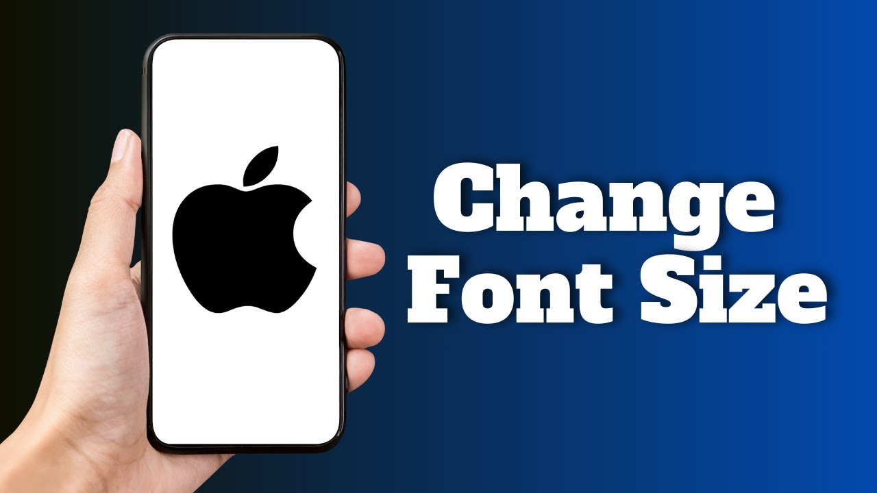 How to Change the Font Size on iPhone - YouTube