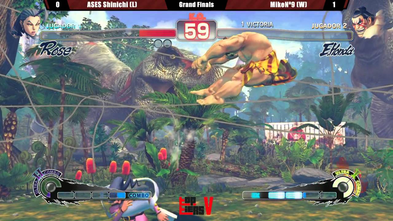 Top Tiers V - USFIV - Grand Finals - ASES | Shinichi (Juri, Rose) vs ...