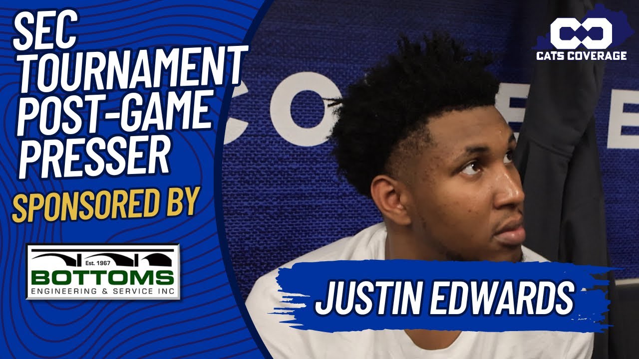 SEC Tournament Post-Game Presser - Justin Edwards (03/15/2024) - YouTube