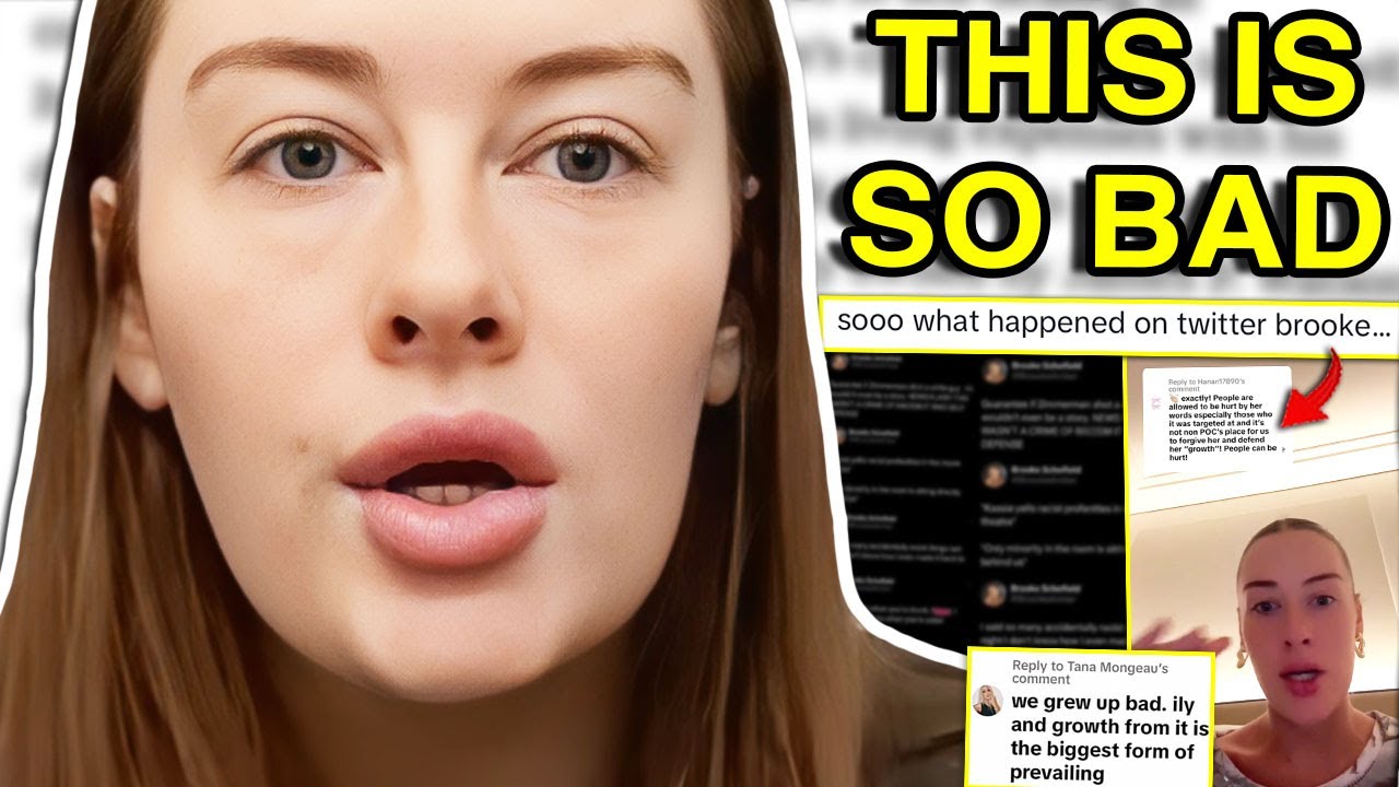 BROOKE SCHOFIELD IS IN TROUBLE … addresses old tweets - YouTube