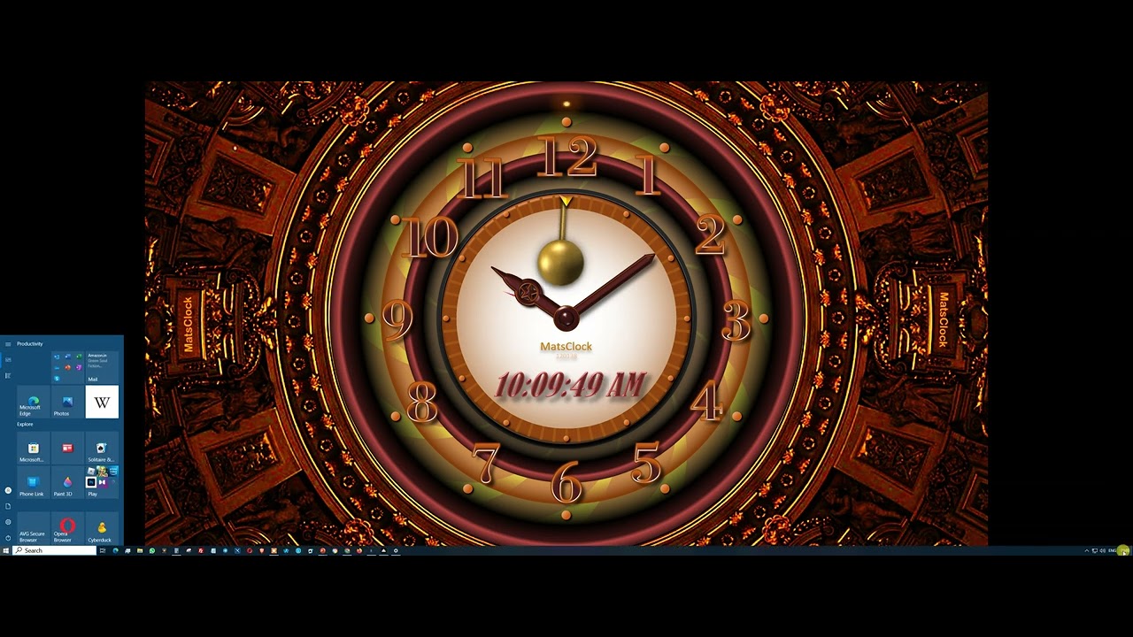 Live Timer Clock PowerPoint PPT Slide (Hour, Minute & Seconds Needle ...