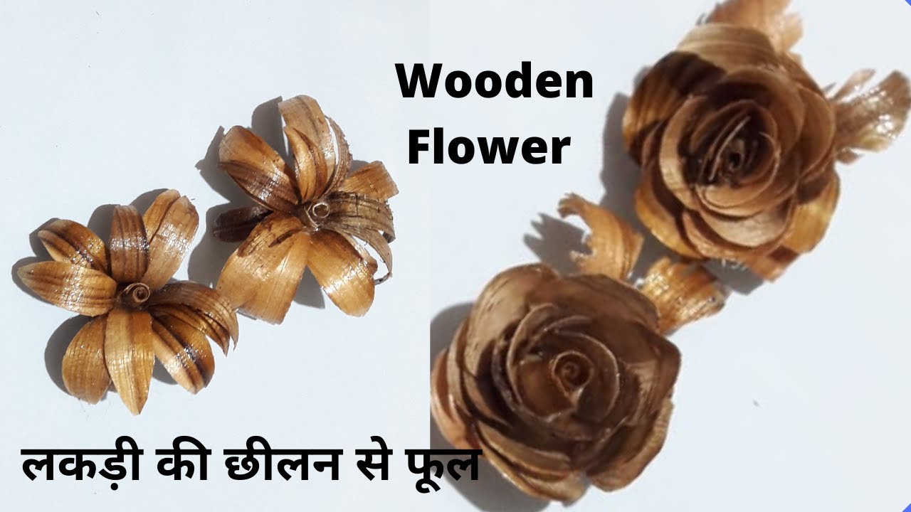 Two types of Wooden Flower | DIY Wooden Flower | Best out of waste ...
