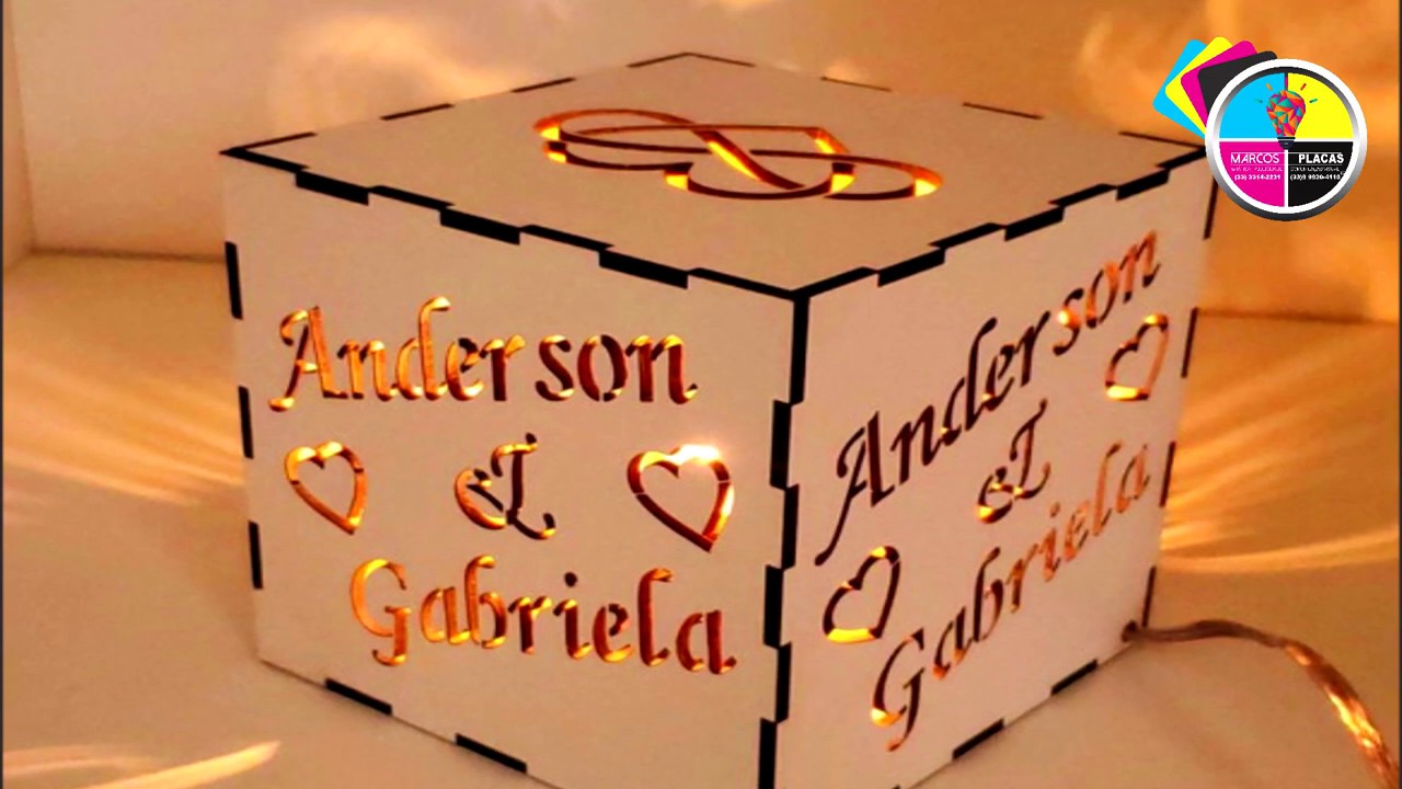 CAIXA BOX ABAJOUR NAMORADOS - YouTube