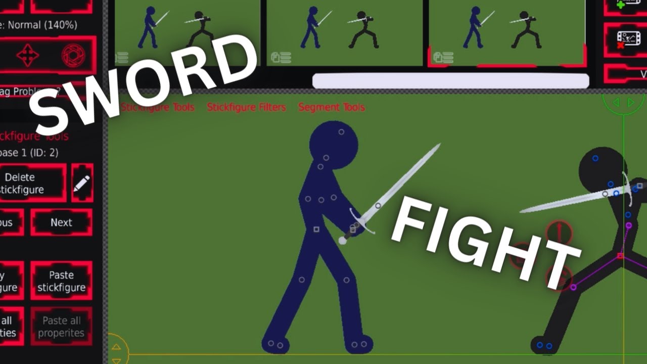 Stick Nodes How To Make A Sword Fight Animation - YouTube
