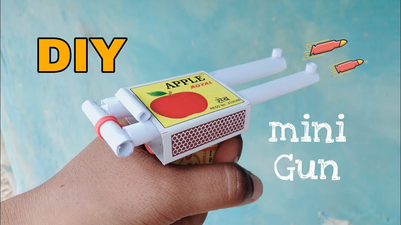How to make matchbox gun - YouTube