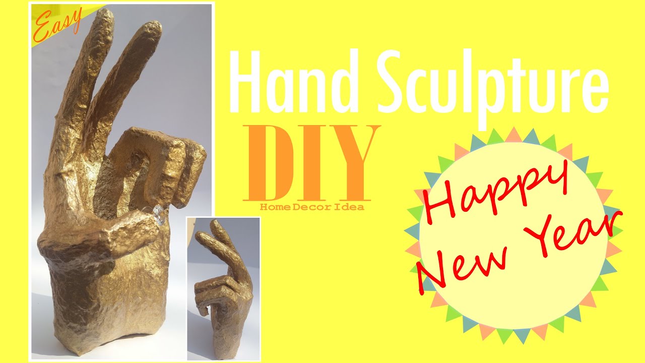 DIY Hand Sculpture | Mudra | Handmade - YouTube