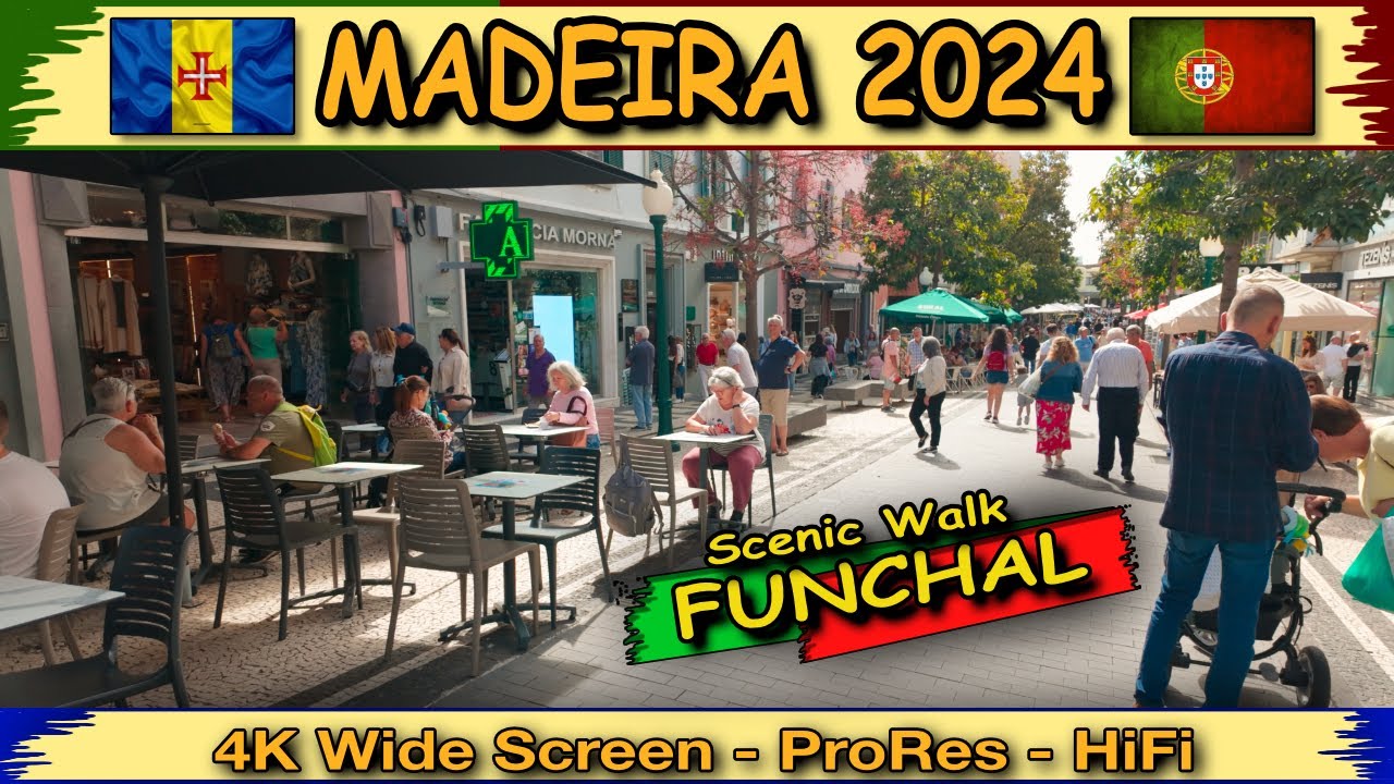 MADEIRA 2024 - FUNCHAL - Scenic walk - 4K UltraWide - 10bit color ...