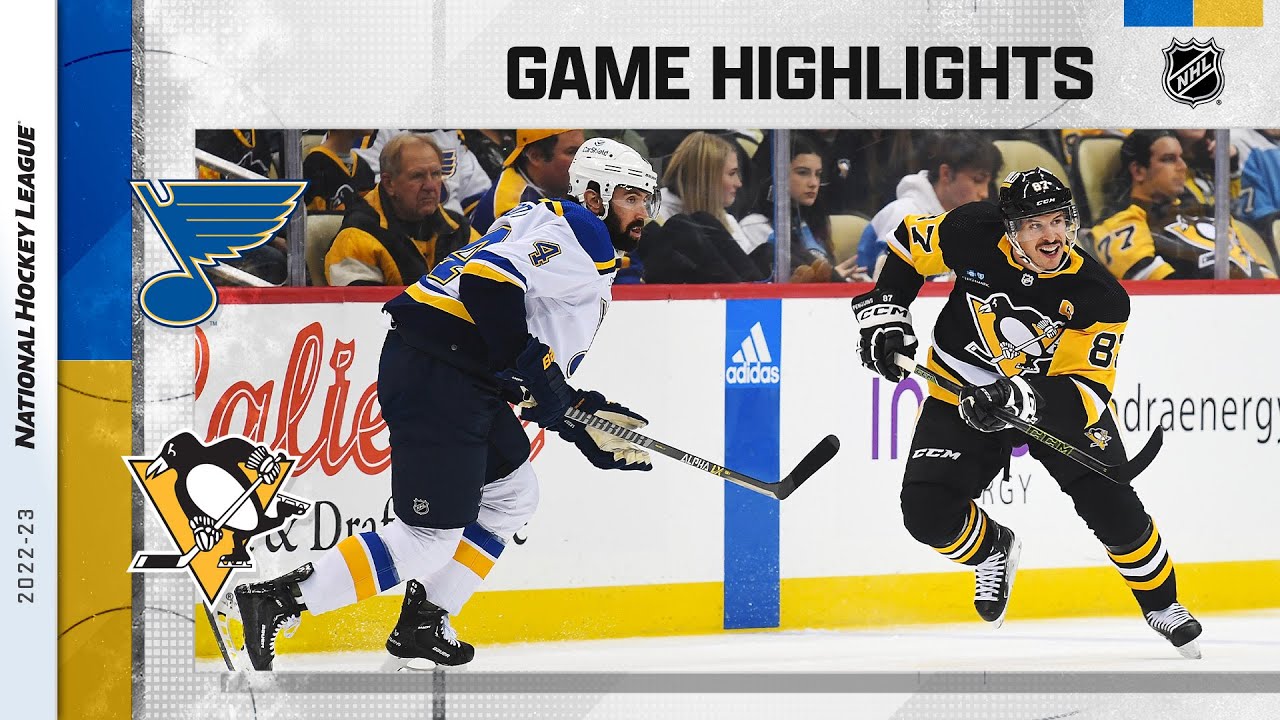 Blues @ Penguins 12/3 | NHL Highlights 2022 - YouTube