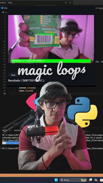Barcode Scan Con Python Programacion Aprenderpython Python Youtube 