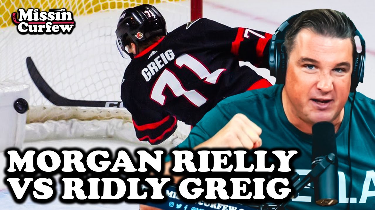 Morgan Rielly Cross Checks Ridly Greig | MISSIN CURFEW - YouTube