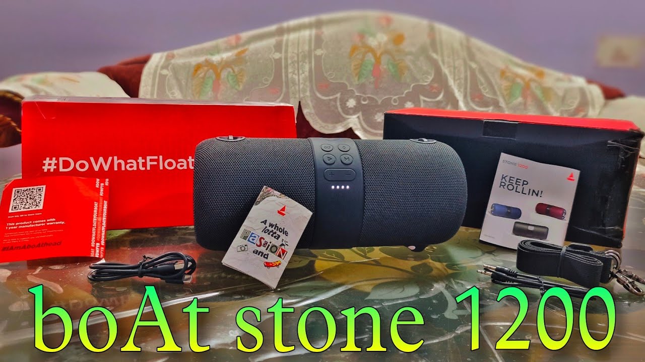 Unboxing and **honest review** of boAt Stone 1200.. Full details ...
