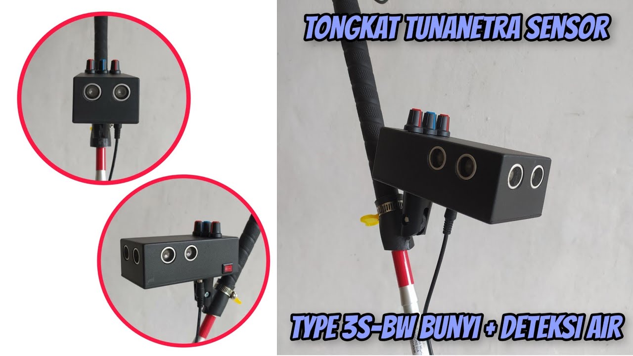 Tongkat Tunanetra Sensor Ultrasonik Type 3S-BW Bunyi Buzzer Getar ...