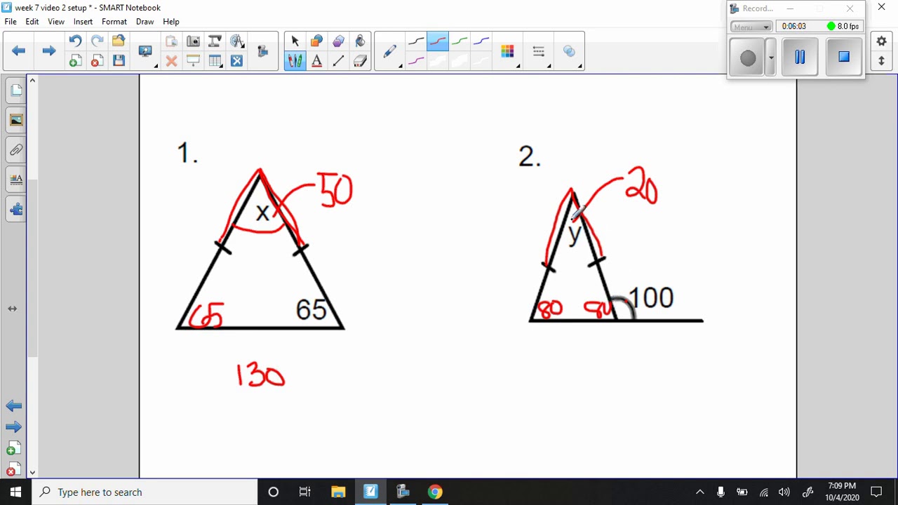 iso and equalateral triangles - YouTube