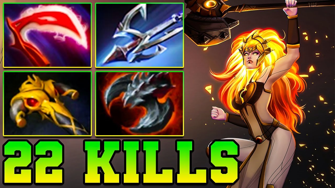 22 Kills DawnBreaker Dota 2 Safelane 7.37 Carry Meta Guide Skills Build ...