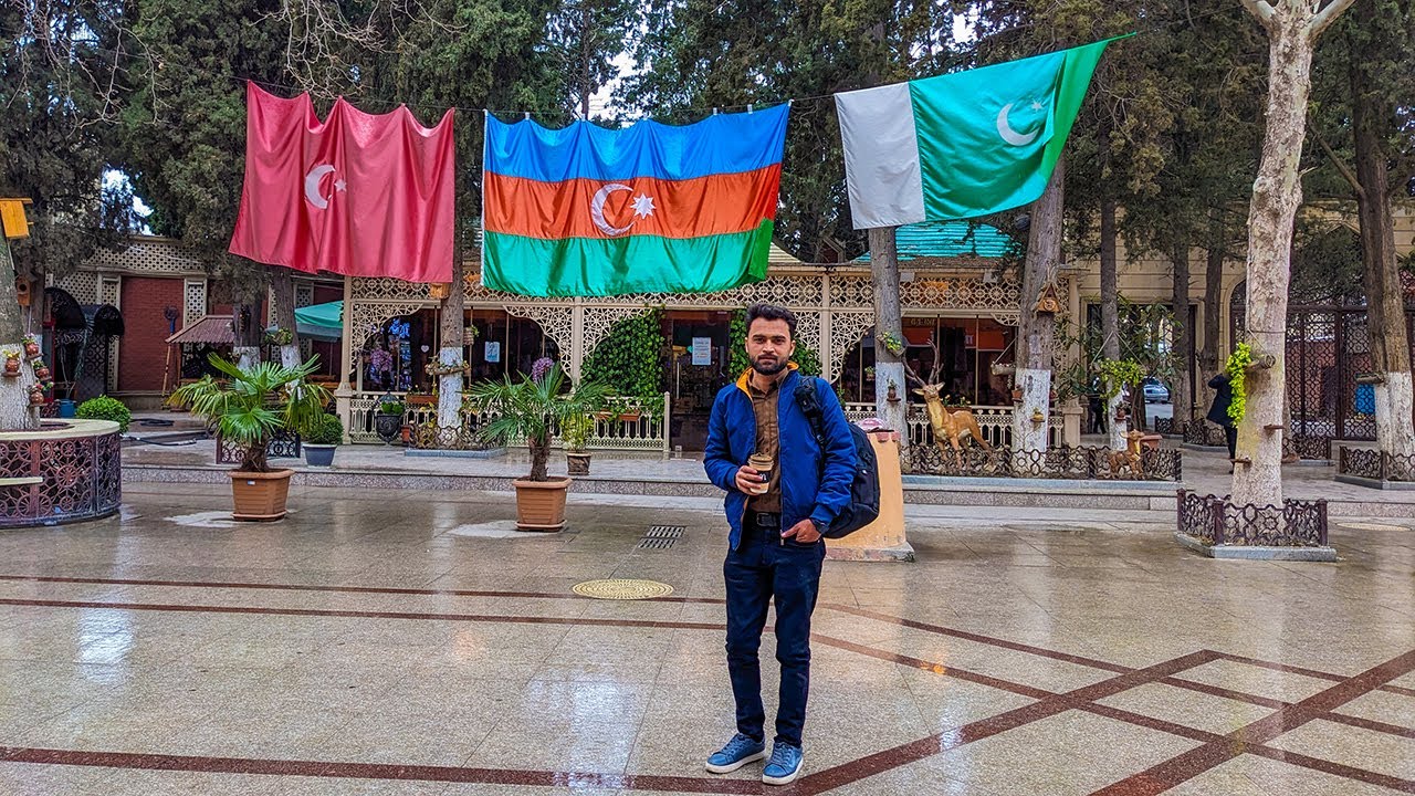 Two Nations, One Heart: Pakistani Flags 🇵🇰 in Streets of Azerbaijan 🇦🇿 ...
