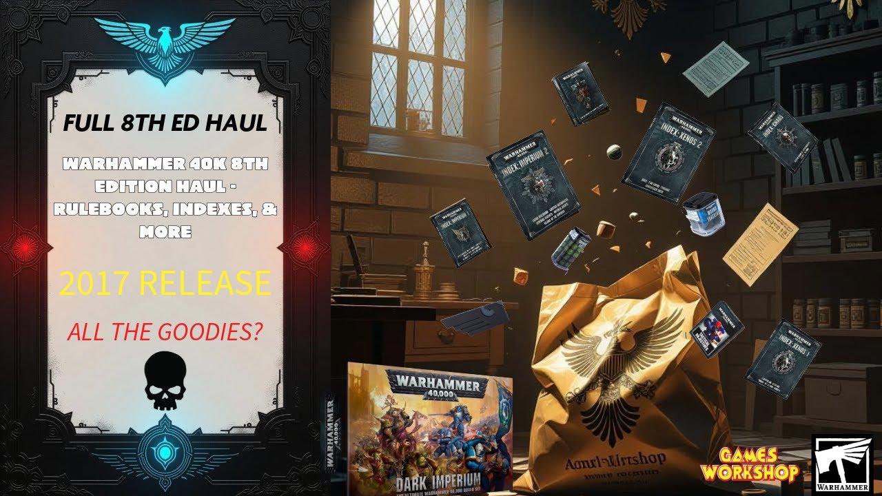 Complete 2017 Warhammer 40k 8th Edition Haul - Rulebooks, Indexes ...