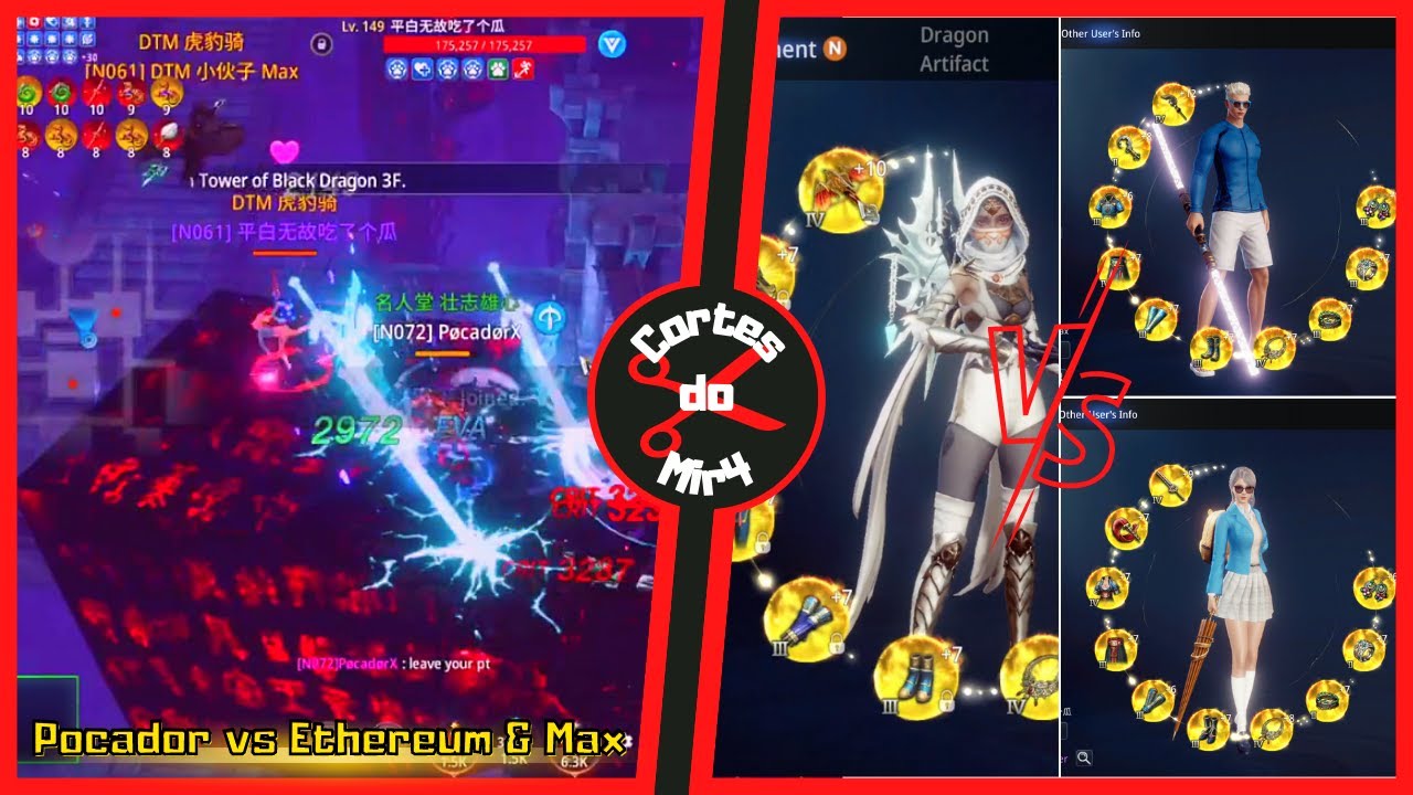 Arbalist "PocadorX" 418k vs Taoist "DTM Ethereum" 390k & "DTM Max" Lancer 405k (Old Jet) | MIR4 ...