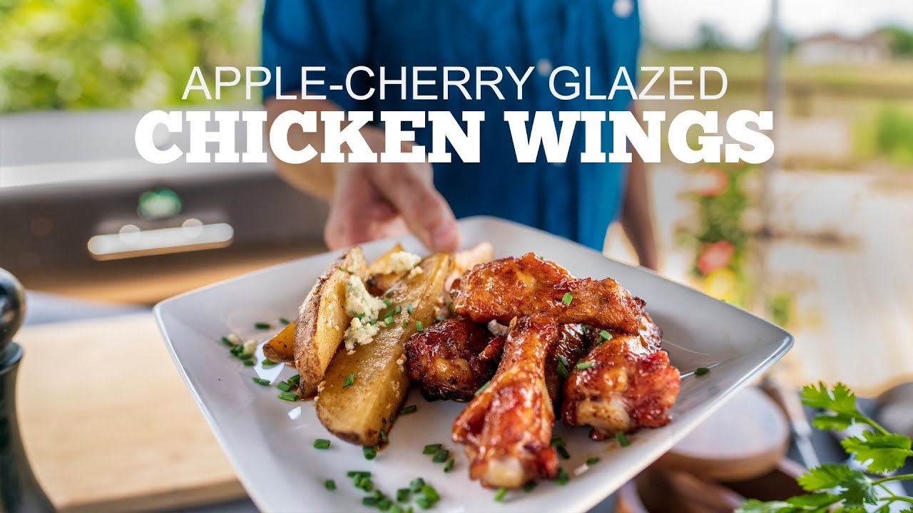 Apple-Cherry Glazed Chicken Wings with Jim Elser of Sweet Smoke Q - YouTube