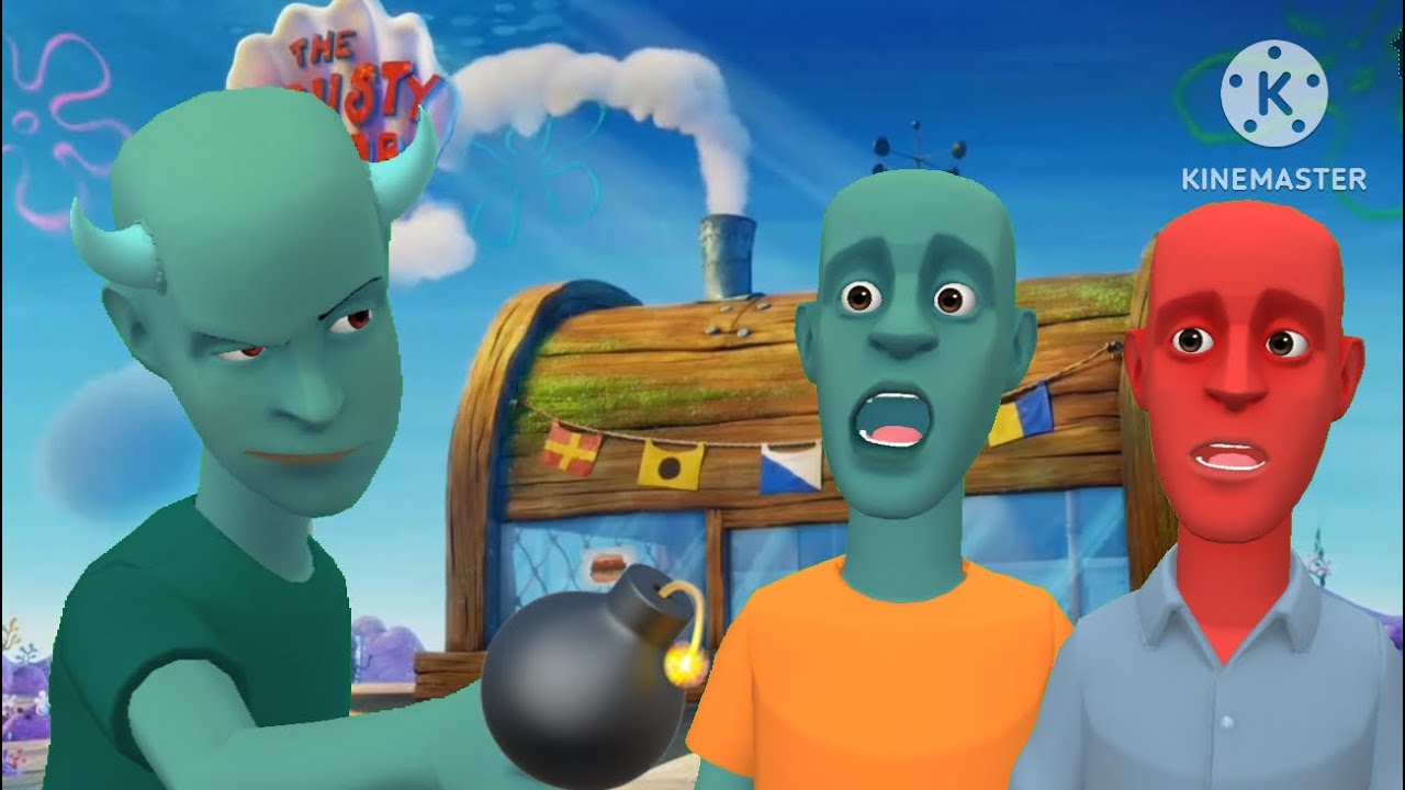 Plankton: Fire in the hole!!! (Plotagon version) - YouTube