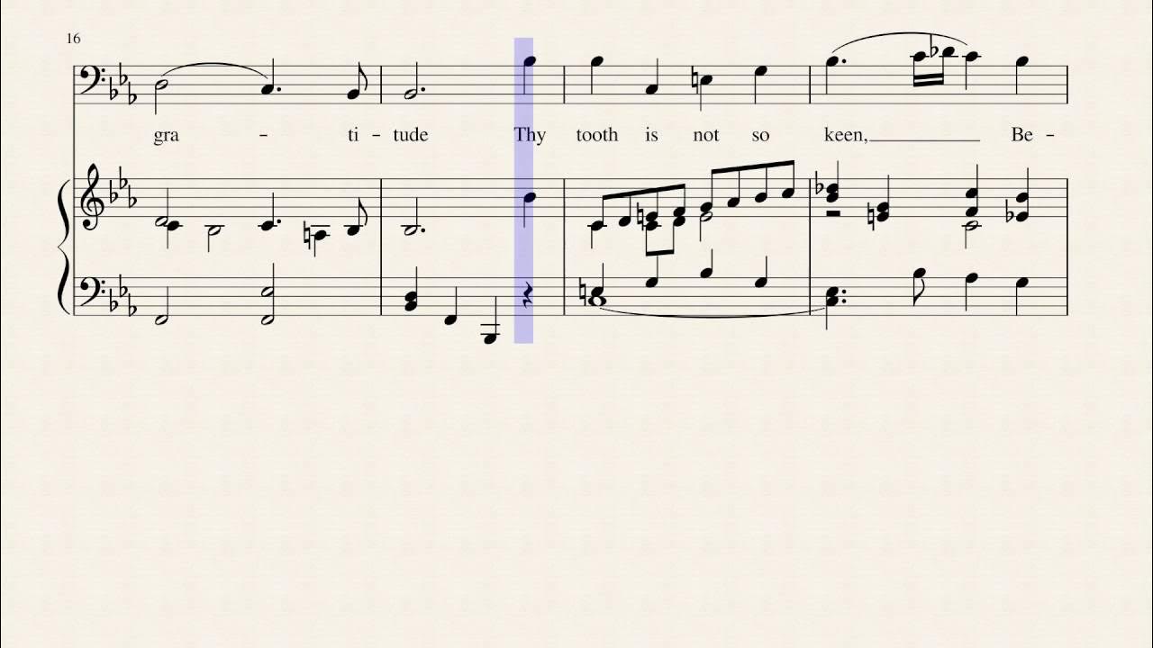 Blow, Blow, Thou Winter Wind - from As You Like It by William ...