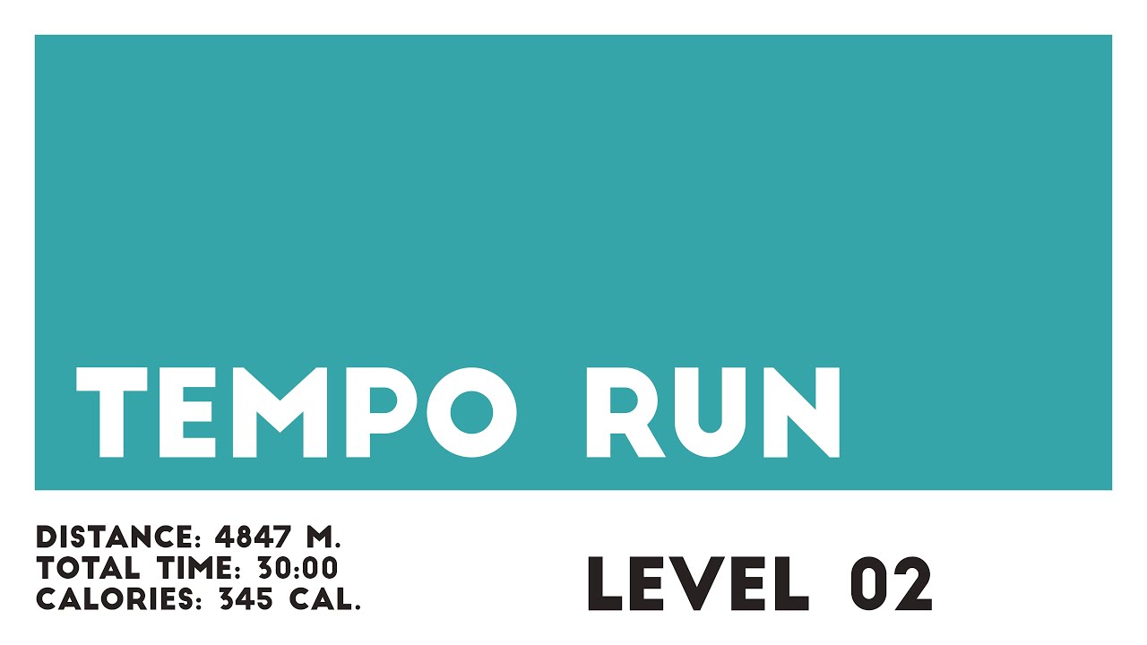 Quick Tempo run - 10min - lvl 2 - 13.5kph - YouTube