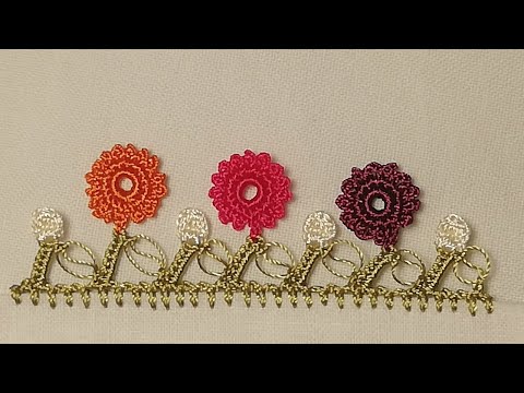 #14 Ortası Serumlu Papatya I Pratik Oya Modeli Yapımı