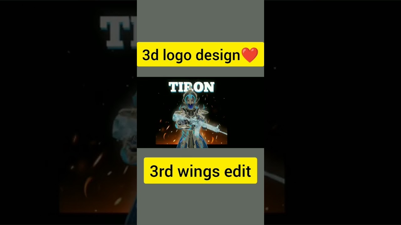 pubg 3d logo | 3rd wings - YouTube