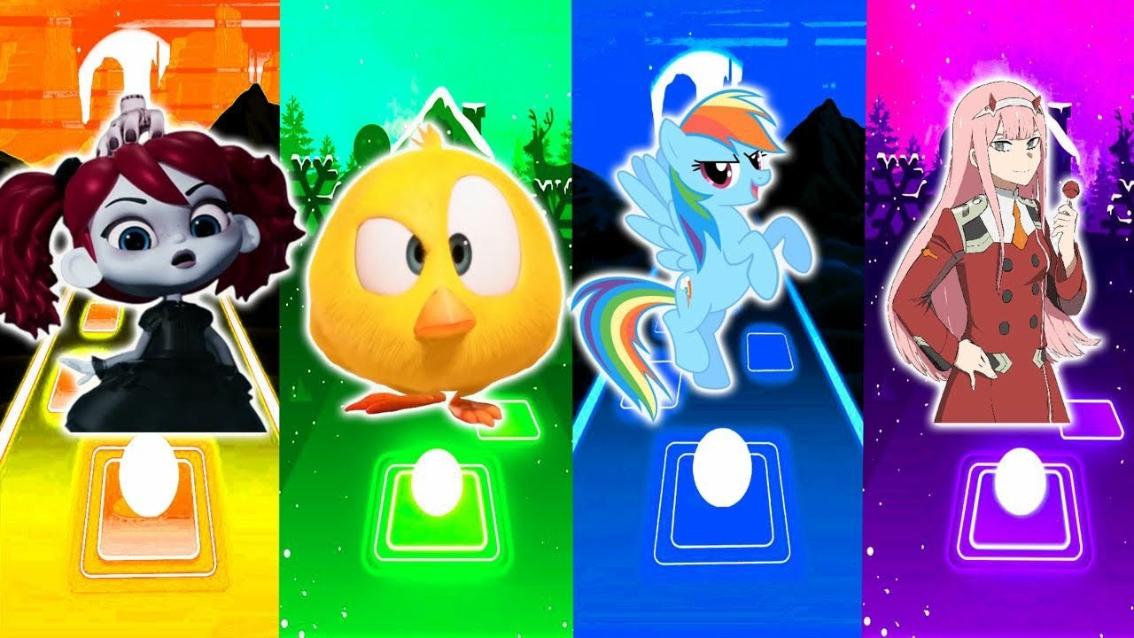 Tiles Hop wednesday poppy playtime vs chicky vs rainbow dash vs number ...